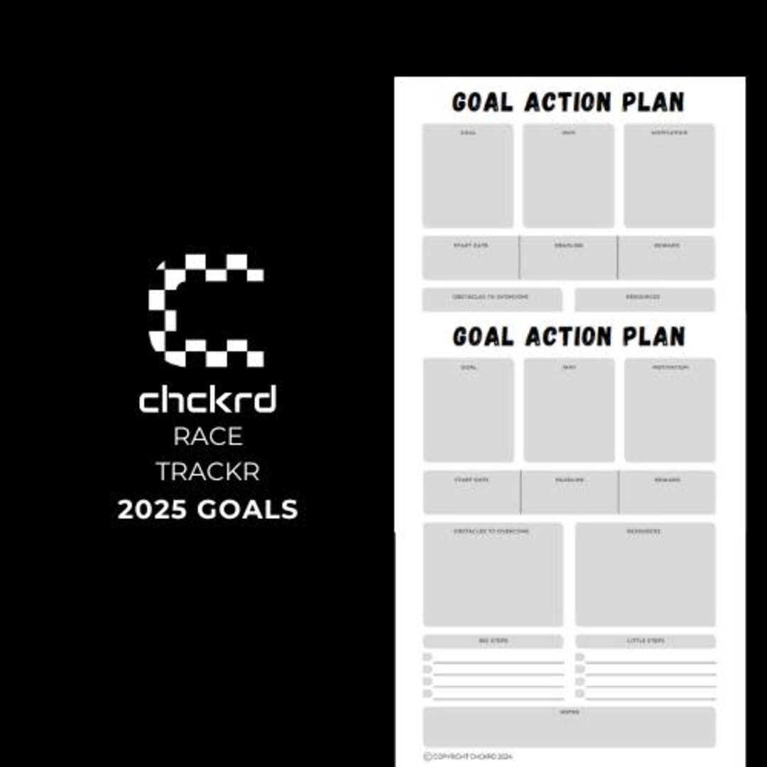 Racing Goals for 2025 - Digital Download Racing Planner - Printable ...