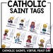 Catholic Saints Reward Tags for Kids, All Saints' Day Necklaces ...