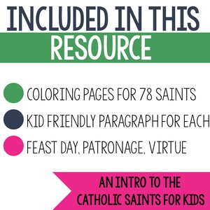 Catholic Saints Coloring Book, All Saints' Day Activities, Catholic ...