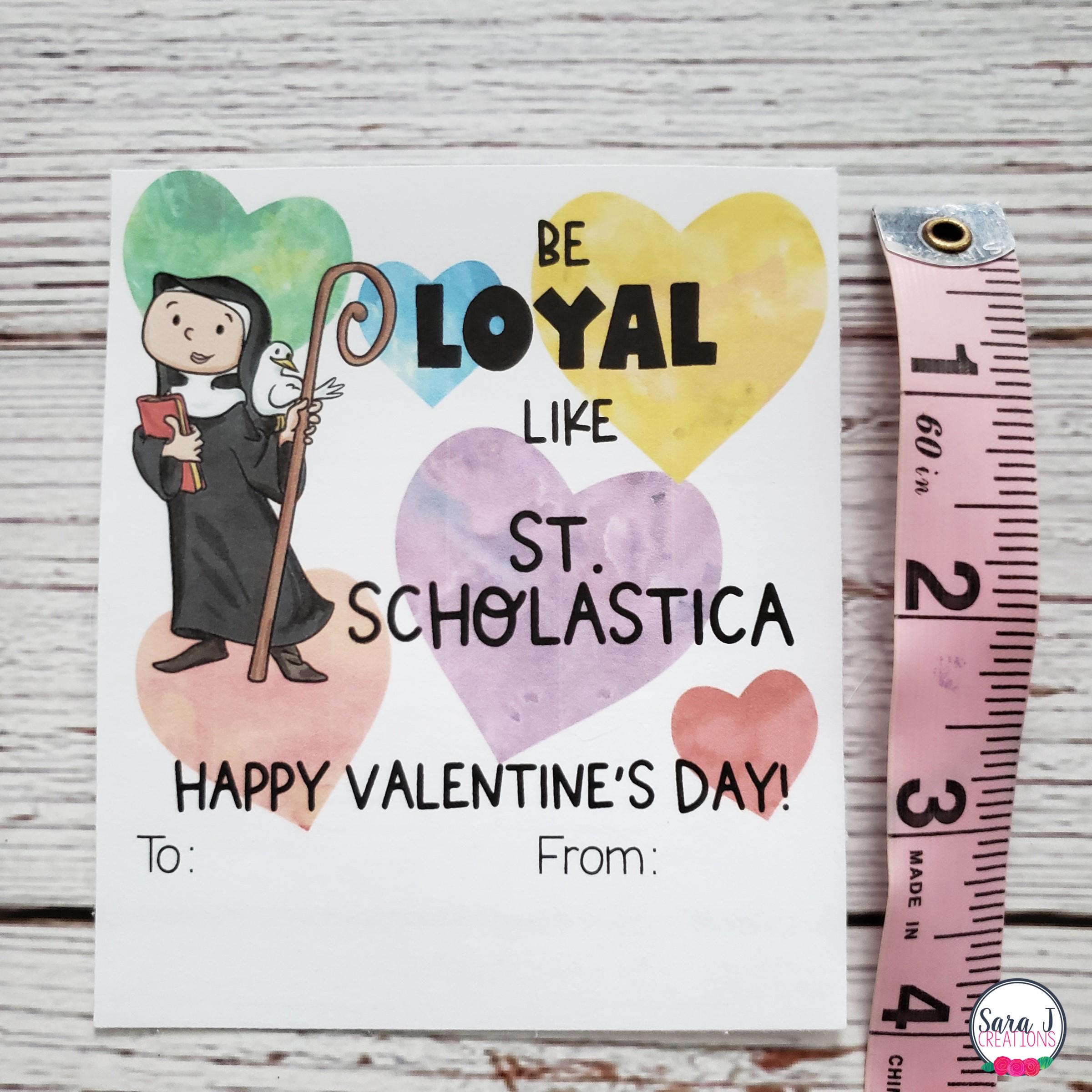 Catholic Saint Valentine Cards, Printable Catholic Valentines for Kids ...