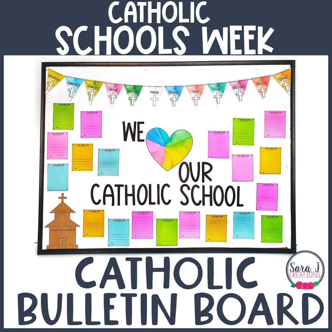 Catholic Schools Week Bulletin Board and Door Decor Templates - Etsy