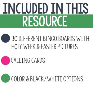 Easter Bingo Games for Kids, Holy Week Bible Bingo, Holy Week and ...