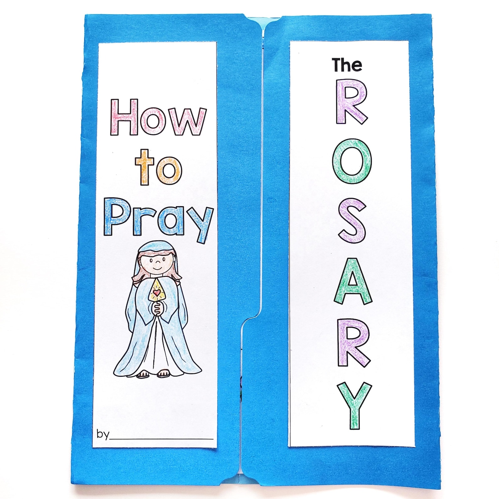 Catholic Rosary Printable Lapbook With Mysteries, Prayer & Devotion ...
