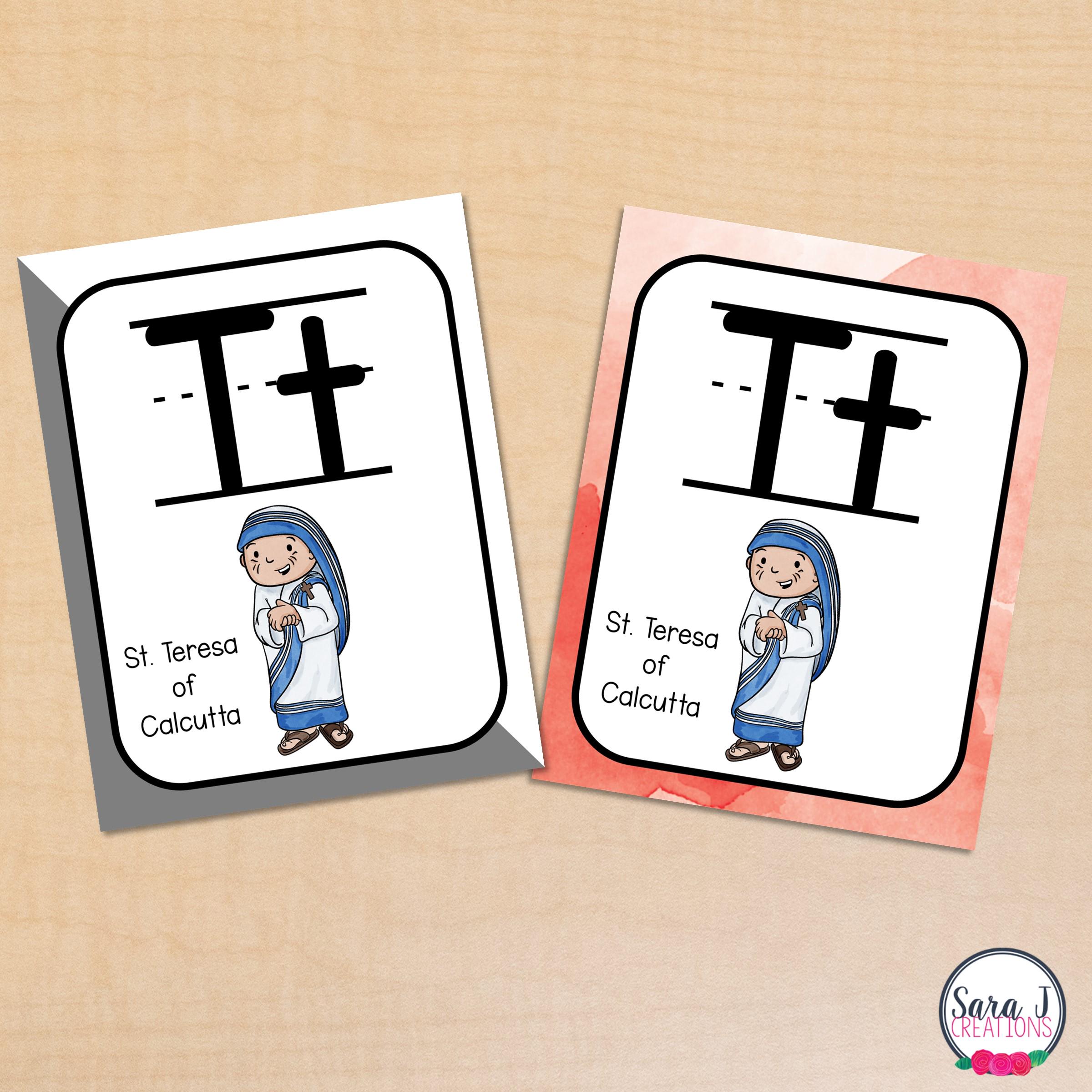 Catholic Saint ABC Posters, All Saints' Day, Homeschool Classroom Decor ...