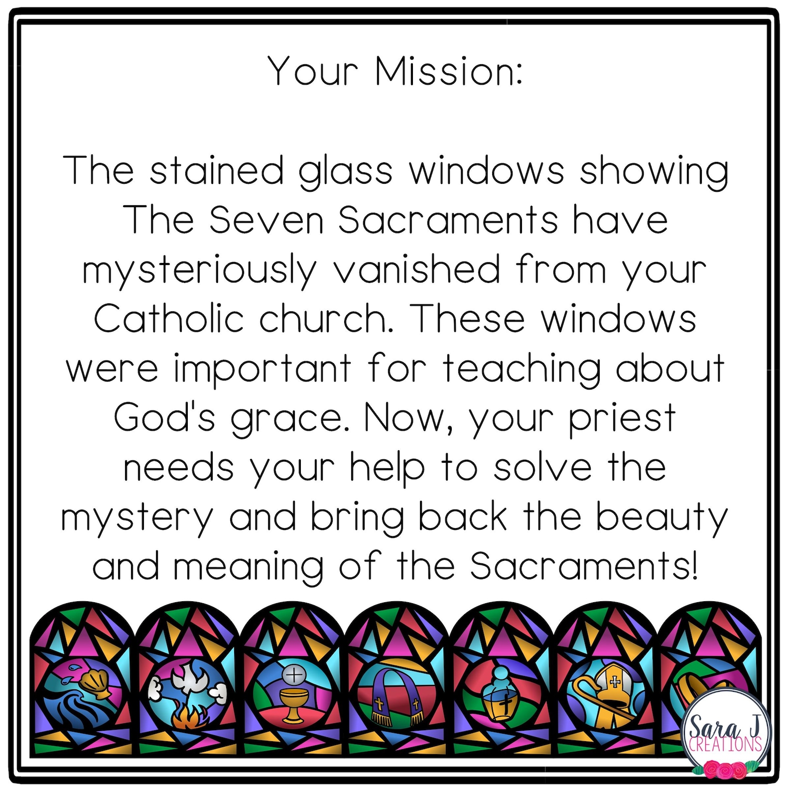 Catholic Escape Room, Catholic Sacraments, Escape Room for Kids, Escape ...