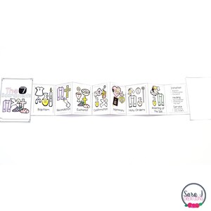 Seven Sacraments Printable Mini Book, Catholic Sacrament Coloring Book ...