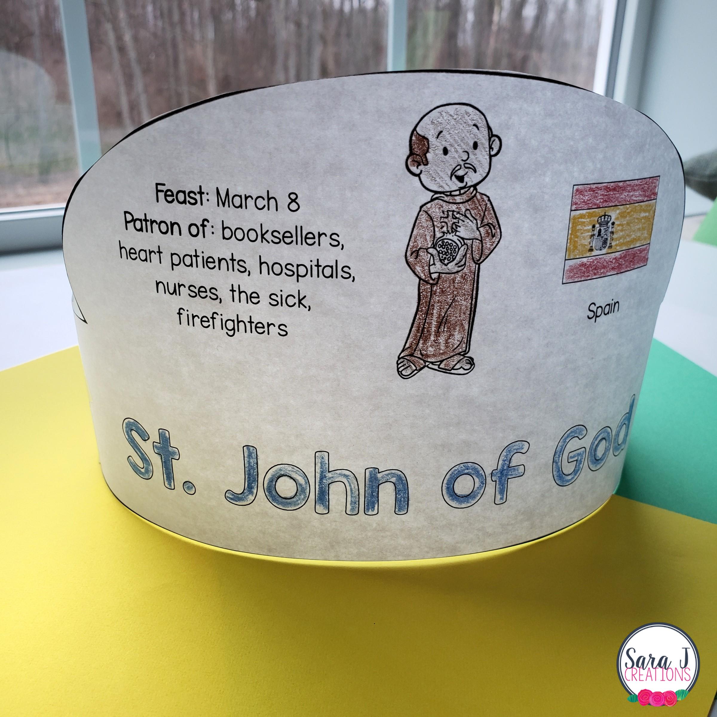 March Catholic Saints Activities for Kids, Catholic Kids Liturgical ...