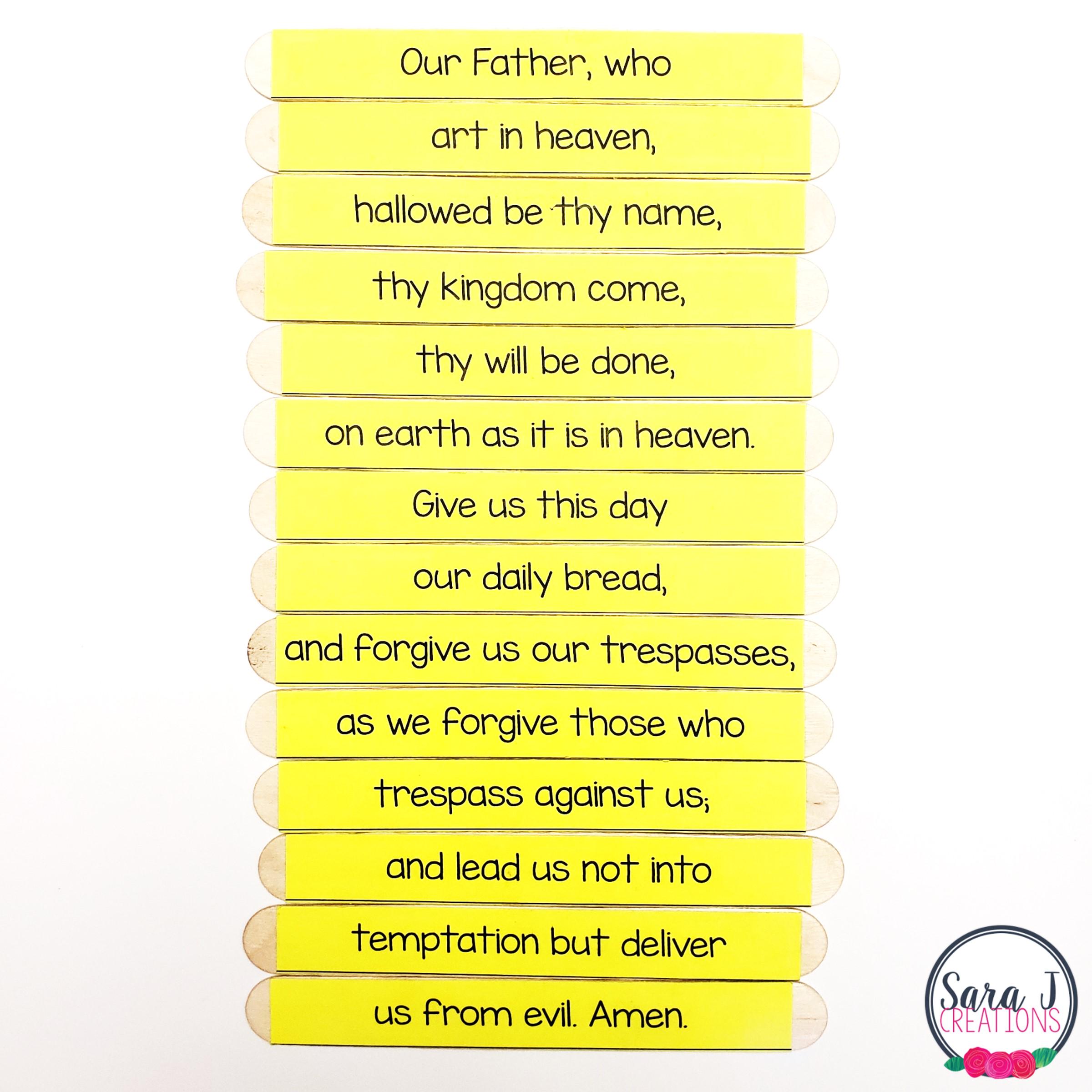 Catholic Prayer Puzzles, Catholic Games Kids, Catholic Prayers for ...