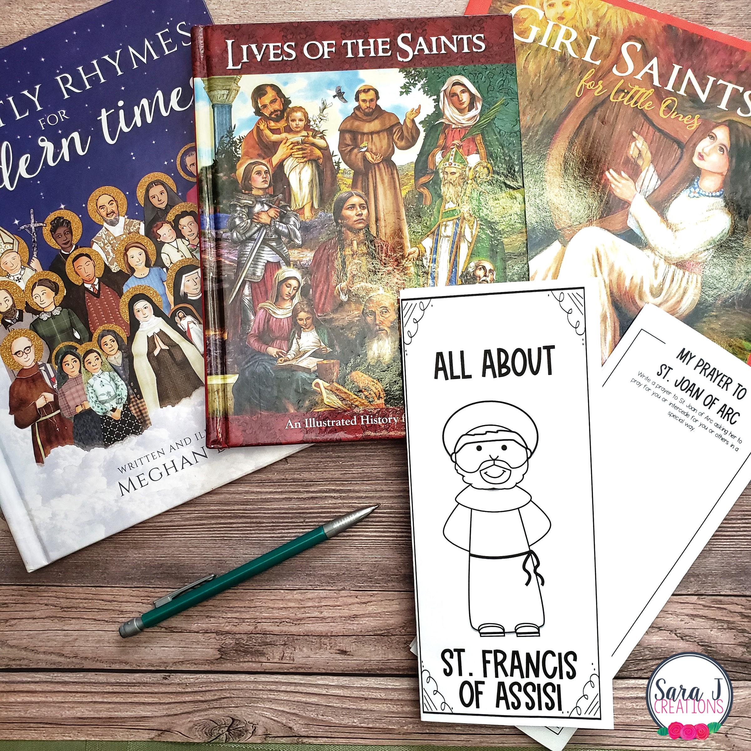 Catholic Saints Trifold Brochure Template, Catholic Project for ...