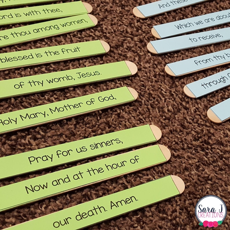 Catholic Prayer Puzzles, Catholic Games Kids, Catholic Prayers for ...