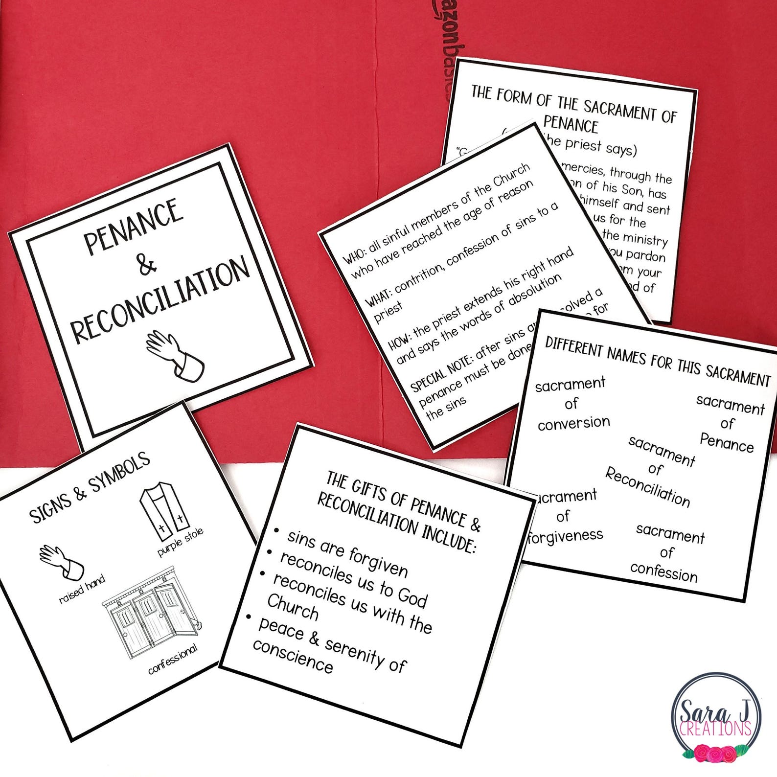 Catholic Sacrament Activity Lapbook, Seven Sacraments for Kids Catholic ...