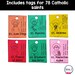 Catholic Saints Reward Tags for Kids, All Saints' Day Necklaces ...