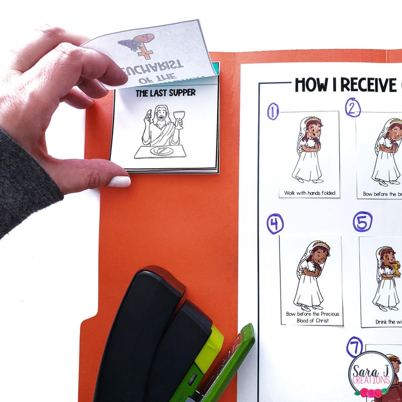 Catholic First Communion Prep Lapbook, Catholic Parts of the Mass ...