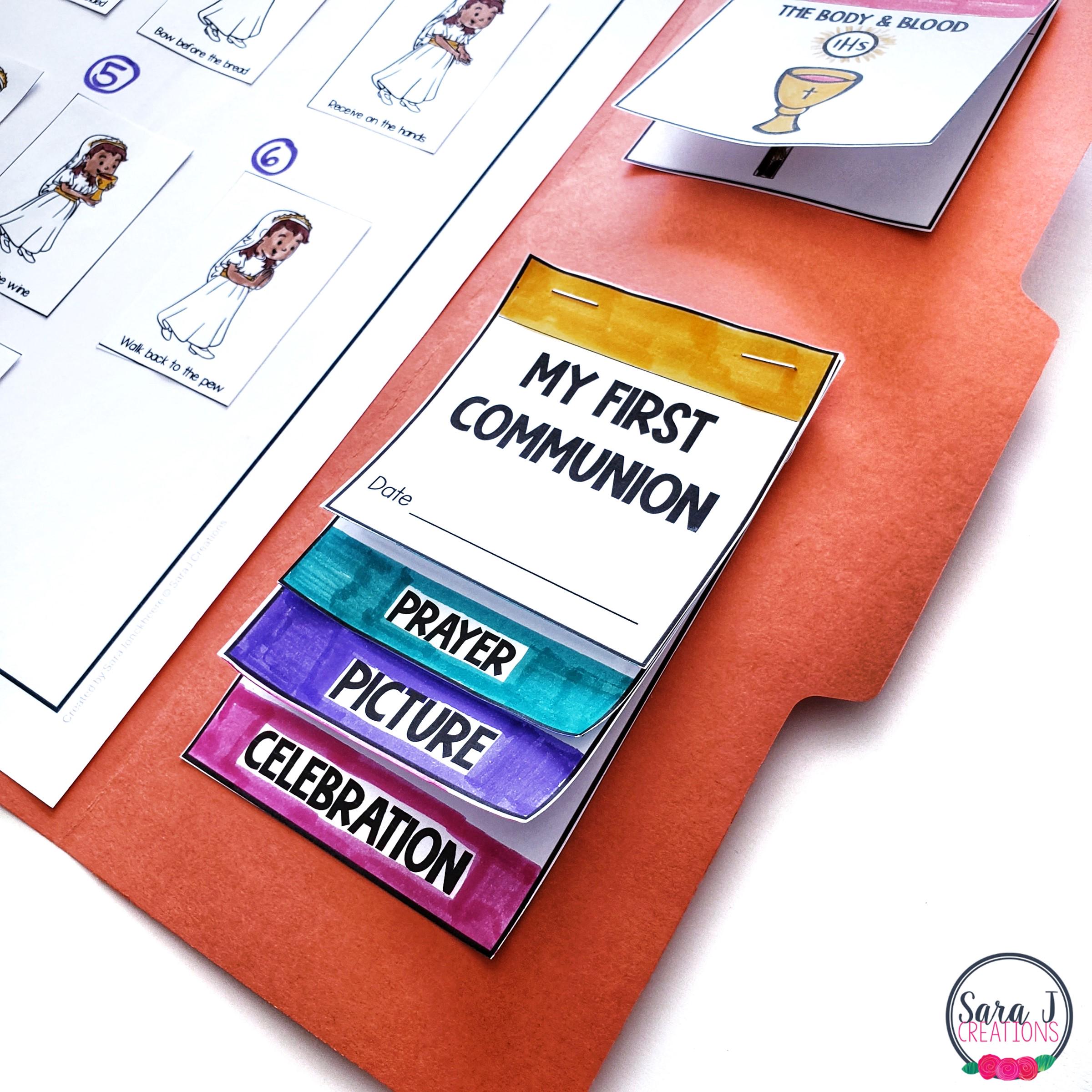 Catholic First Communion Prep Lapbook, Catholic Parts of the Mass ...