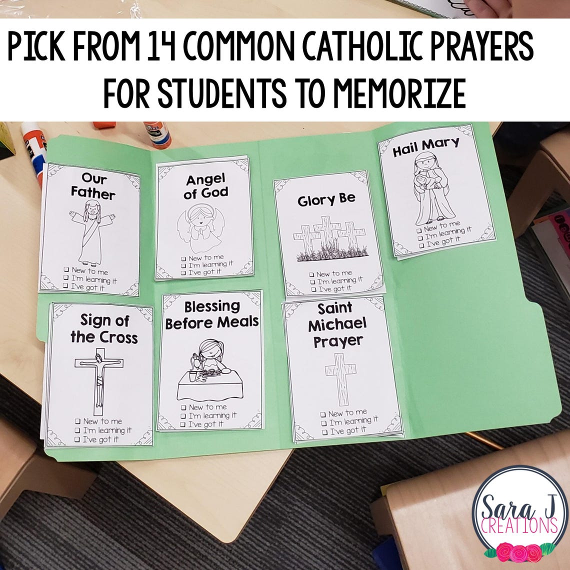 Catholic Lapbook, Catholic Prayers for Kids Lap Book, Catholic ...