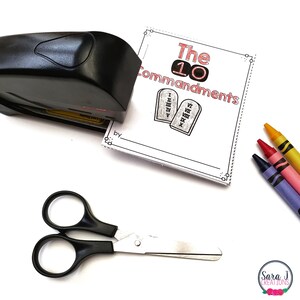 Catholic Ten Commandments Mini Book for Kids, Ten Commandments ...