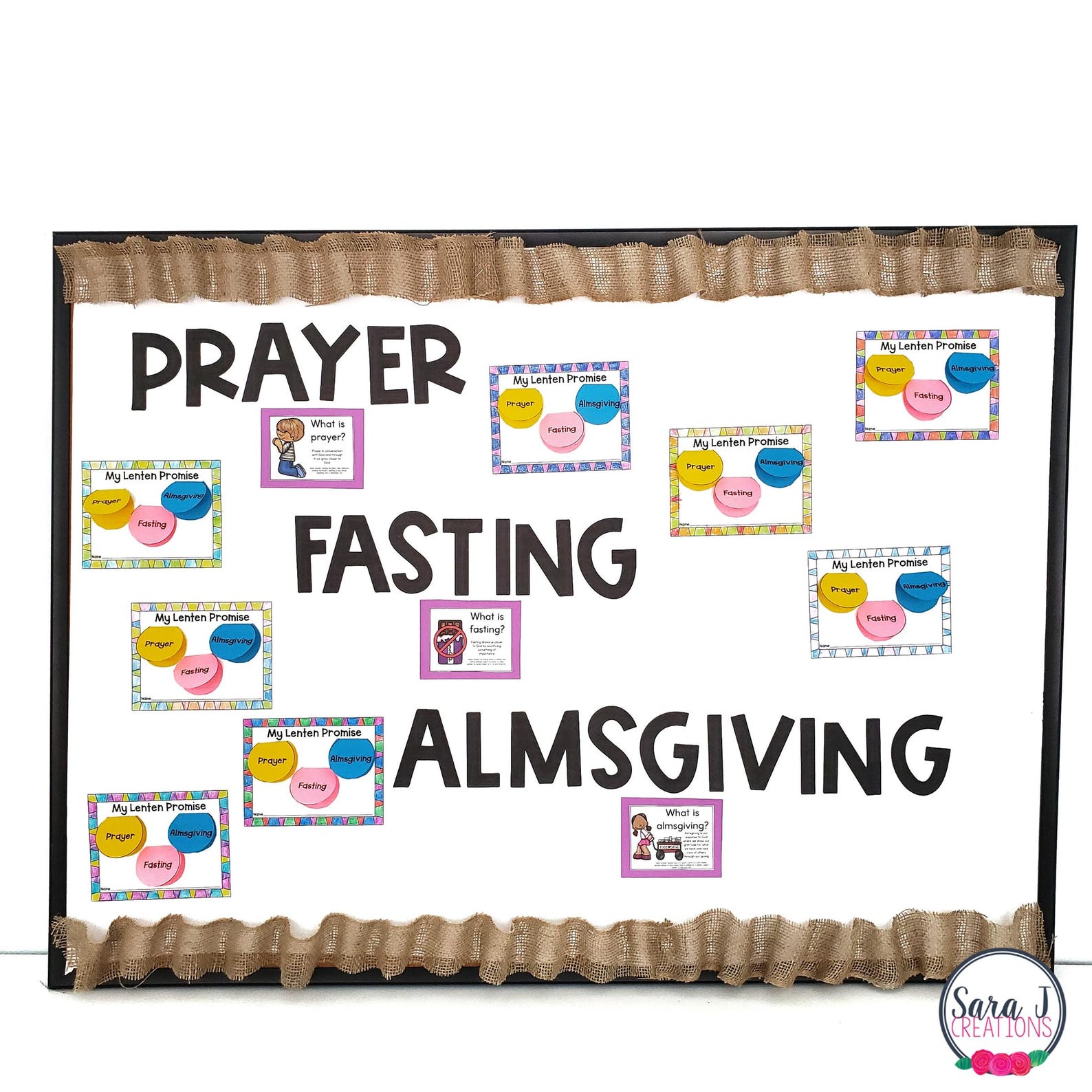 Catholic Bulletin Board Ideas for Lent, Classroom Decor Lent Bulletin ...