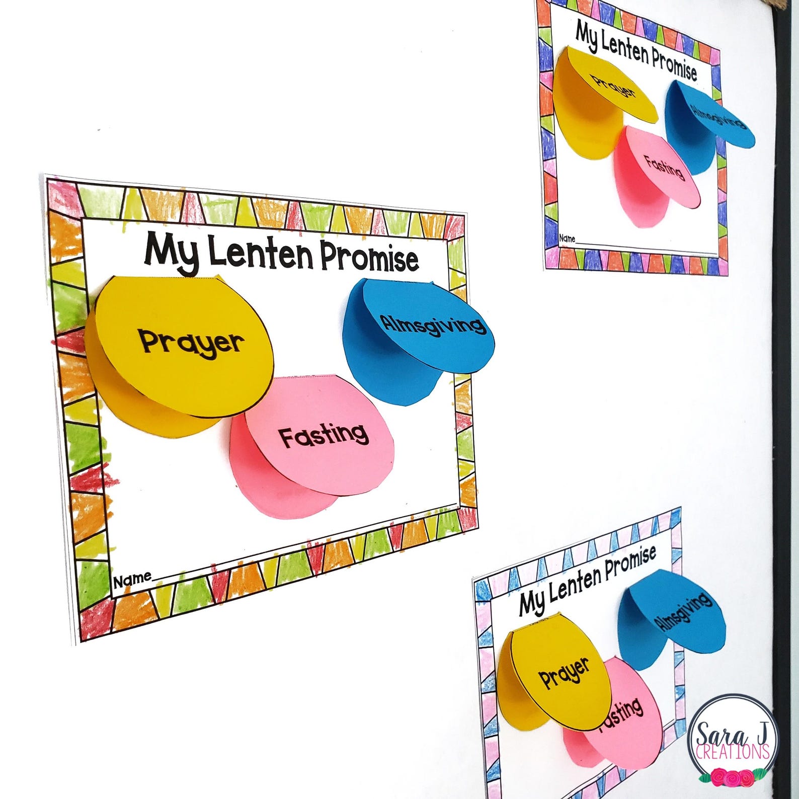 Catholic Bulletin Board Ideas for Lent, Classroom Decor Lent Bulletin ...