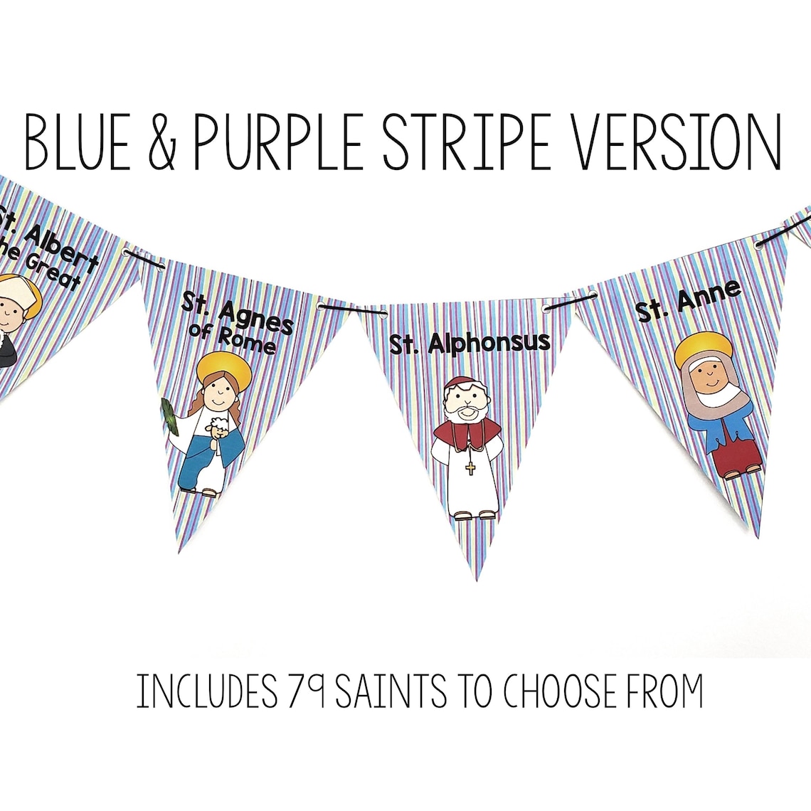 Catholic Saints Printable Banners for Classroom Decor and All Saints ...