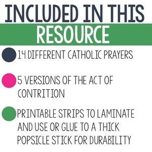 Catholic Prayer Puzzles, Catholic Games Kids, Catholic Prayers for ...