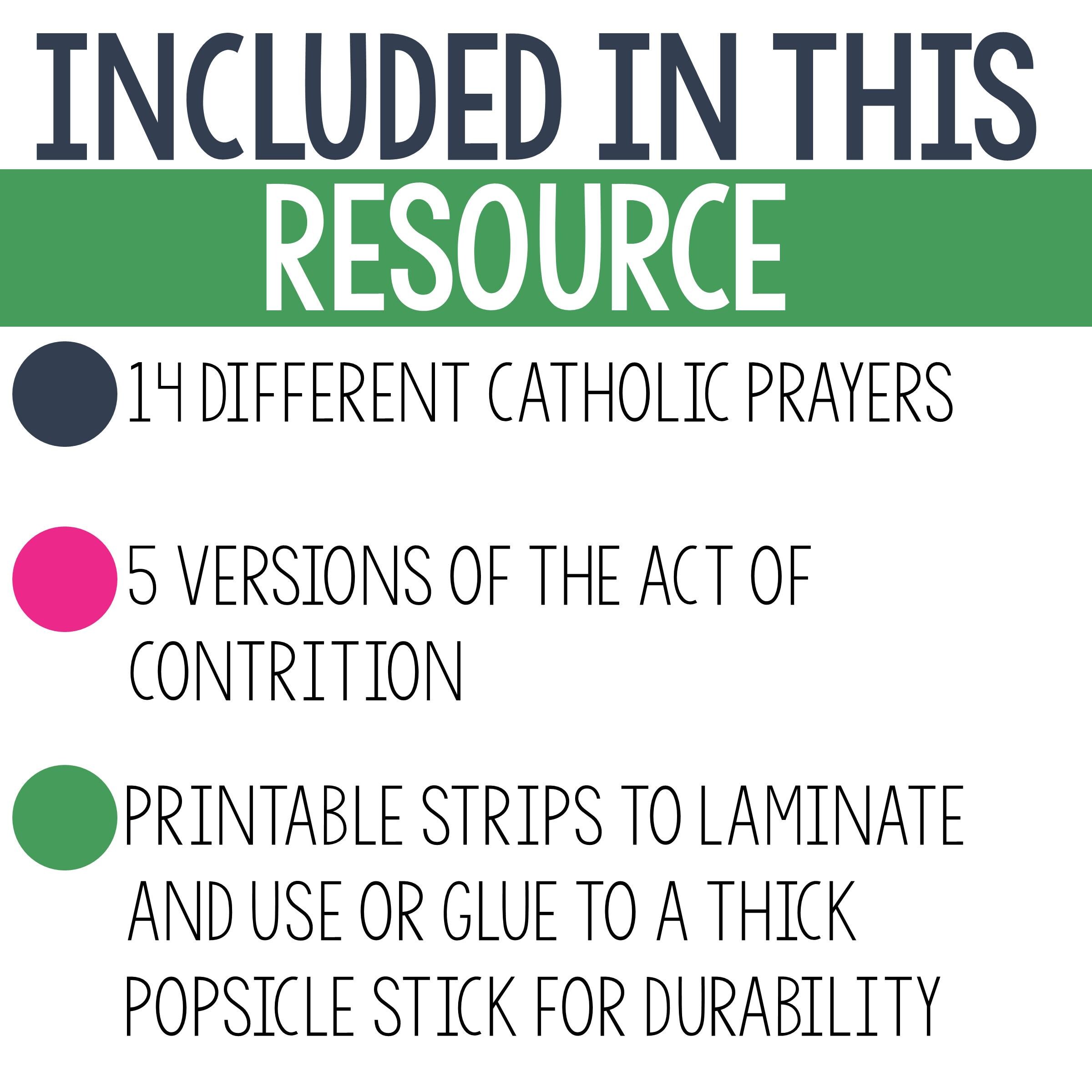 Catholic Prayer Puzzles, Catholic Games Kids, Catholic Prayers for ...