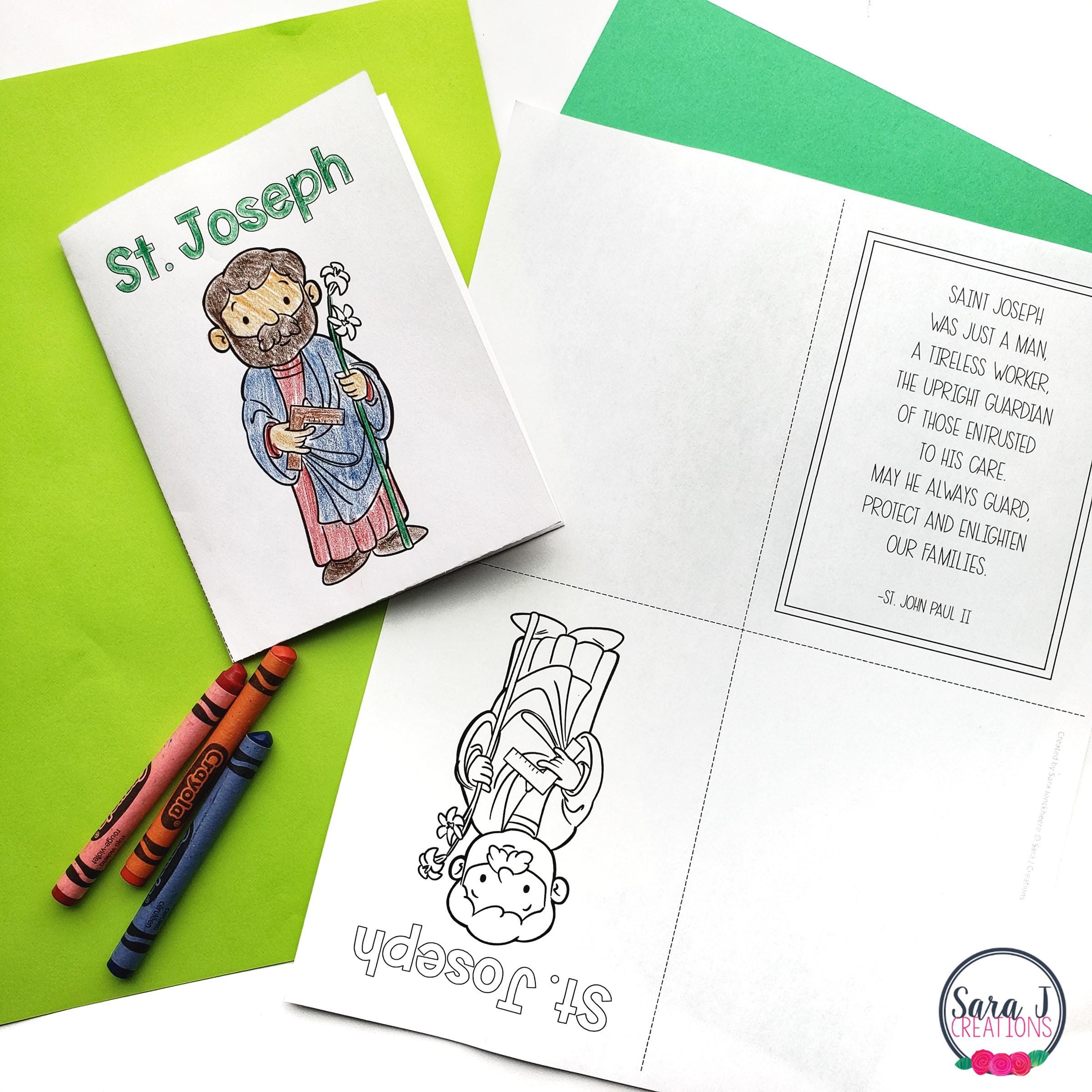 March Catholic Saints Activities for Kids, Catholic Kids Liturgical ...