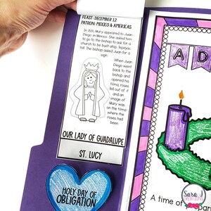 Catholic Advent Printable Lapbook, Activities for December Saints, O ...