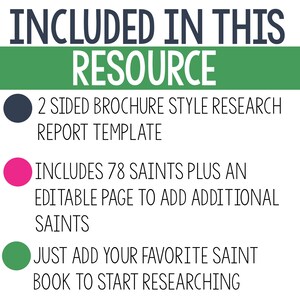 Catholic Saints Trifold Brochure Template, Catholic Project for ...