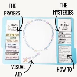 Catholic Rosary Printable Lapbook With Mysteries, Prayer & Devotion ...