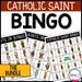 Catholic Saint Bingo, Catholic Printable Games, All Saints' Day ...
