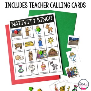 Christmas Nativity Bingo Printable Boards, Birth of Jesus Catholic ...