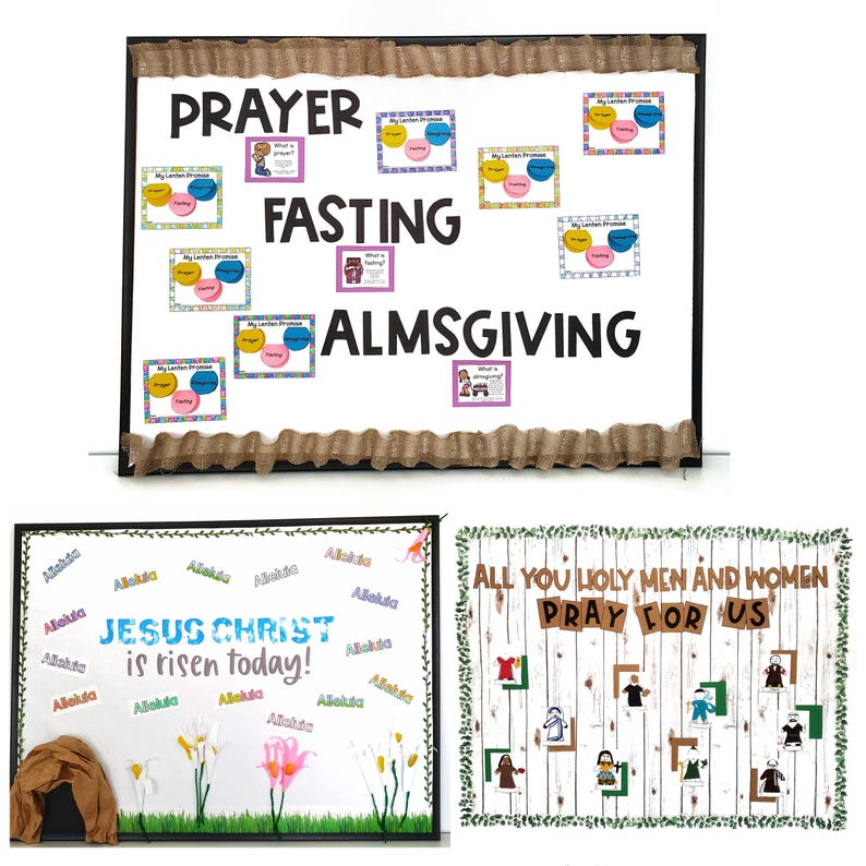 Catholic Bulletin Board Year Long BUNDLE Classroom Decor for the ...