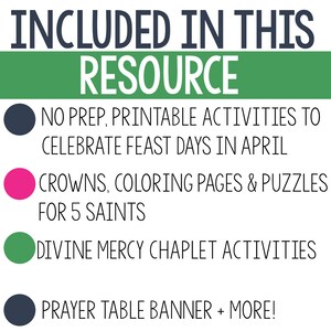April Liturgical Living, Catholic Kids Printable, St Catherine of Siena ...