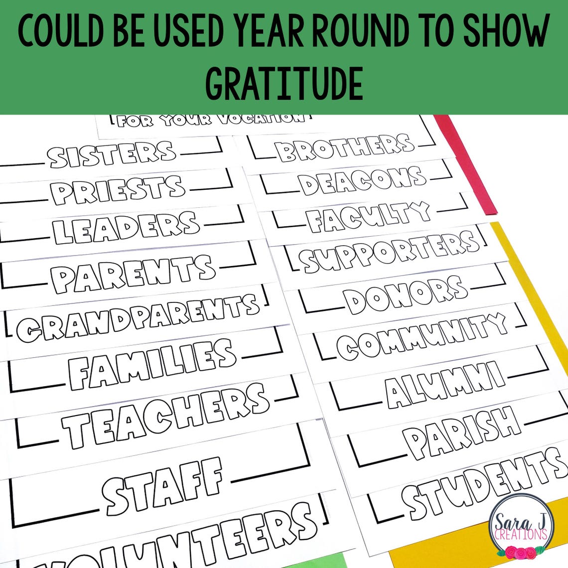 Catholic Schools Week Thank You Cards & Notes for Parents, Staff ...