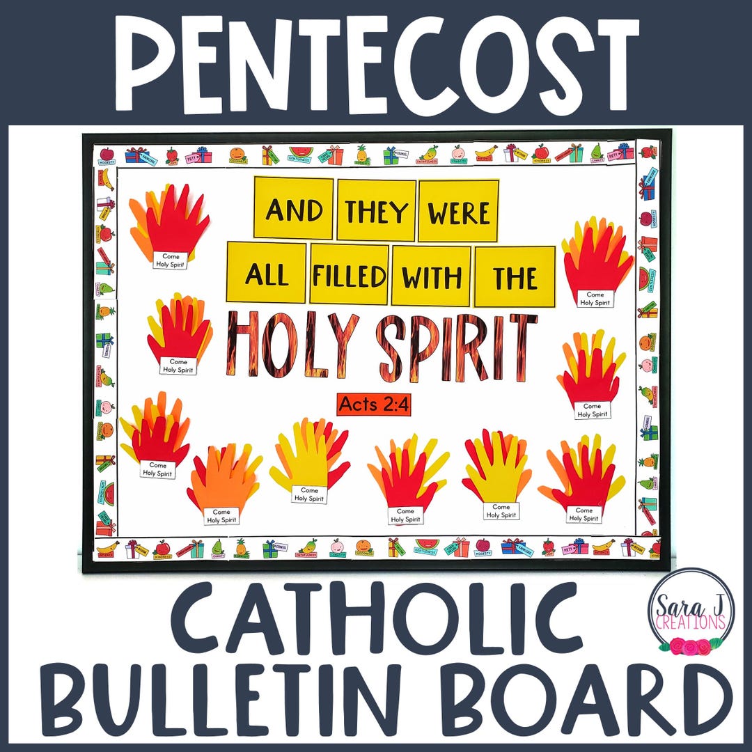 Confirmation Bulletin Board, Pentecost Bulletin Board Kit Letters ...