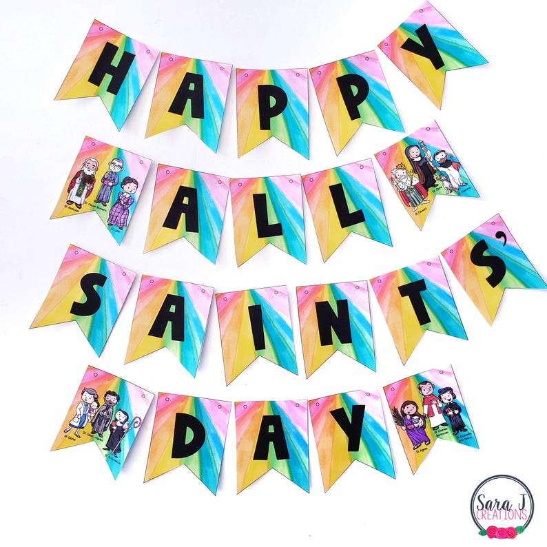 All Saints' Day Party Pack for Kids, Catholic Saints Printables for ...