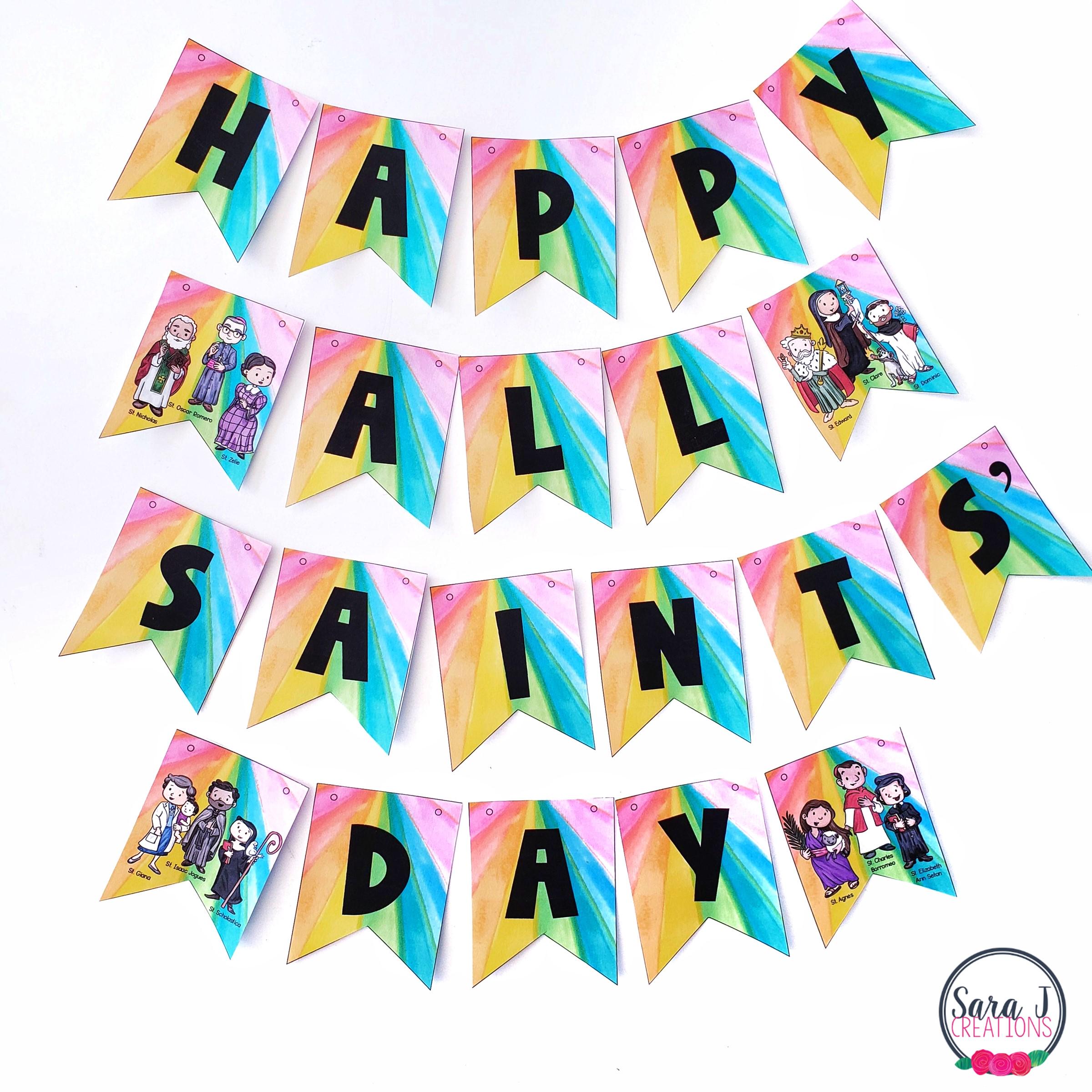 All Saints' Day Party Pack for Kids, Catholic Saints Printables for ...