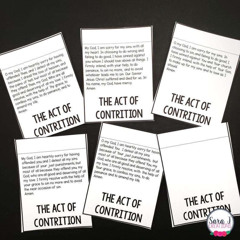 Confession Lapbook, First Reconciliation for Kids Resource, Catholic ...