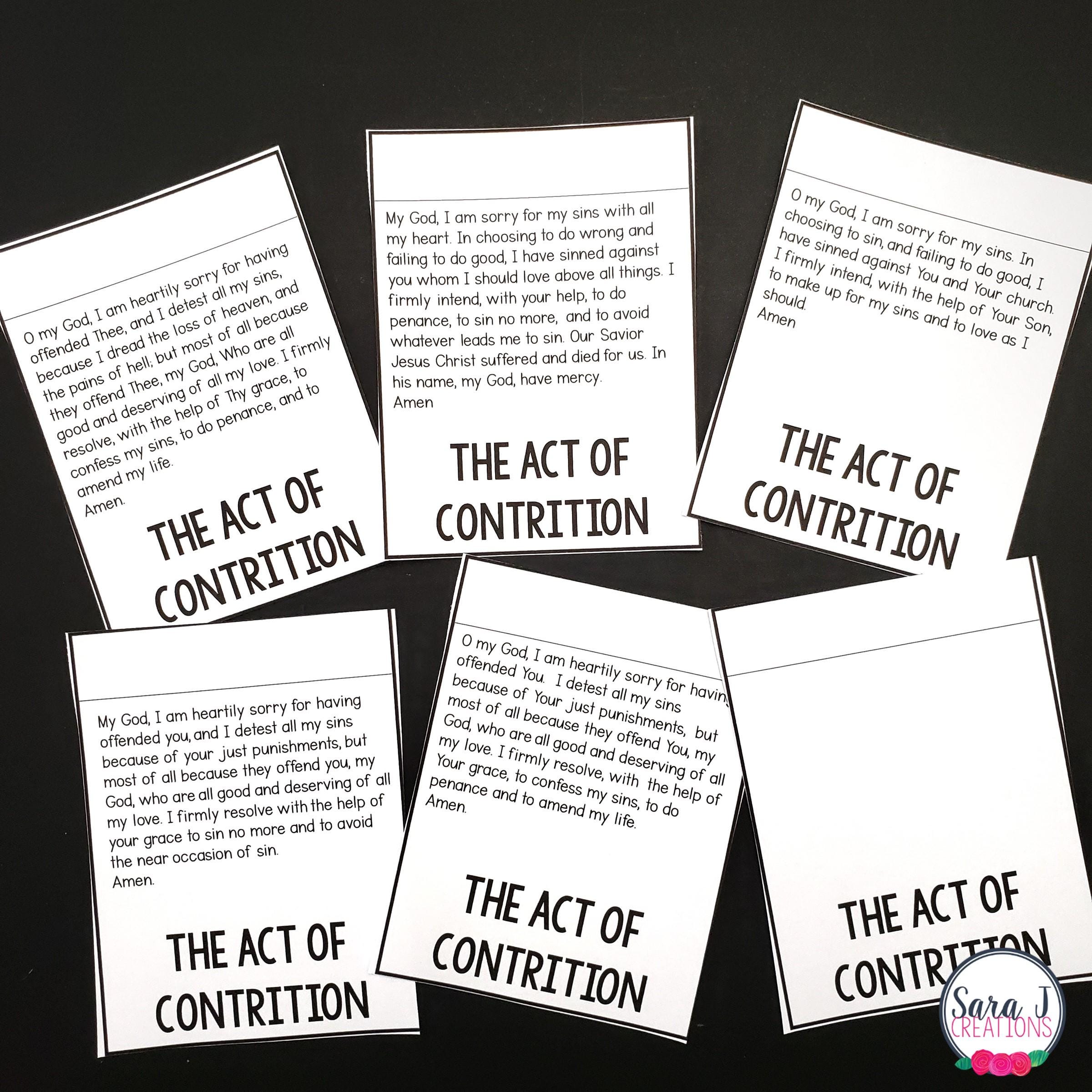 Confession Lapbook, First Reconciliation for Kids Resource, Catholic ...