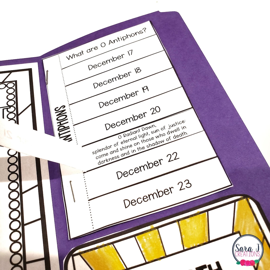 Catholic Advent Printable Lapbook, Activities for December Saints, O ...