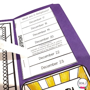 Catholic Advent Printable Lapbook, Activities for December Saints, O ...