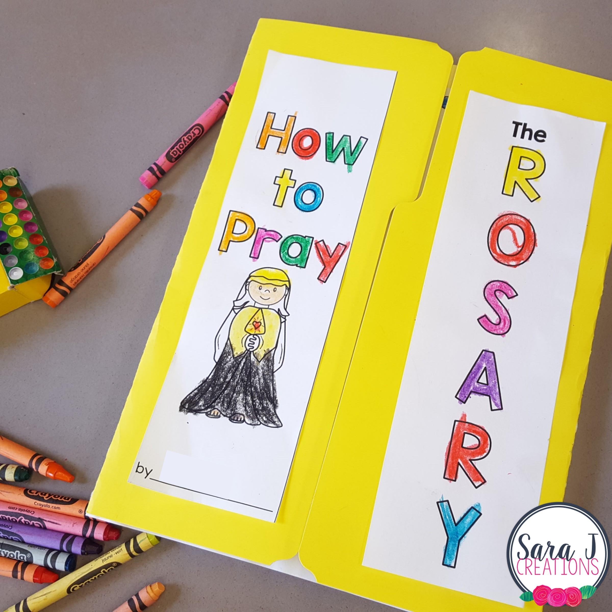 Catholic Rosary Printable Lapbook With Mysteries, Prayer & Devotion ...