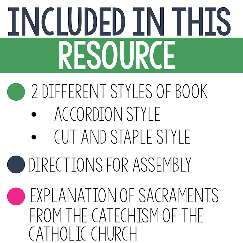 Seven Sacraments Printable Mini Book, Catholic Sacrament Coloring Book ...