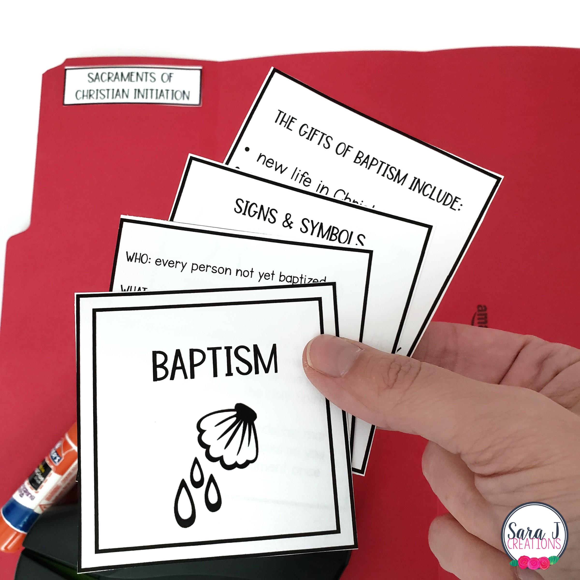 Catholic Sacrament Activity Lapbook, Seven Sacraments for Kids Catholic ...