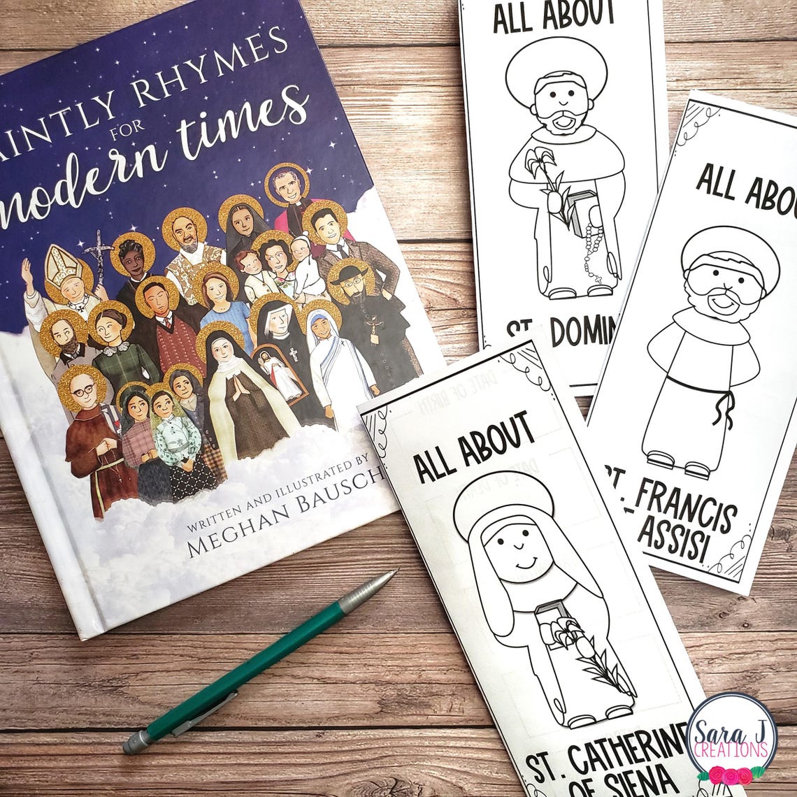 Catholic Saints Trifold Brochure Template, Catholic Project for ...