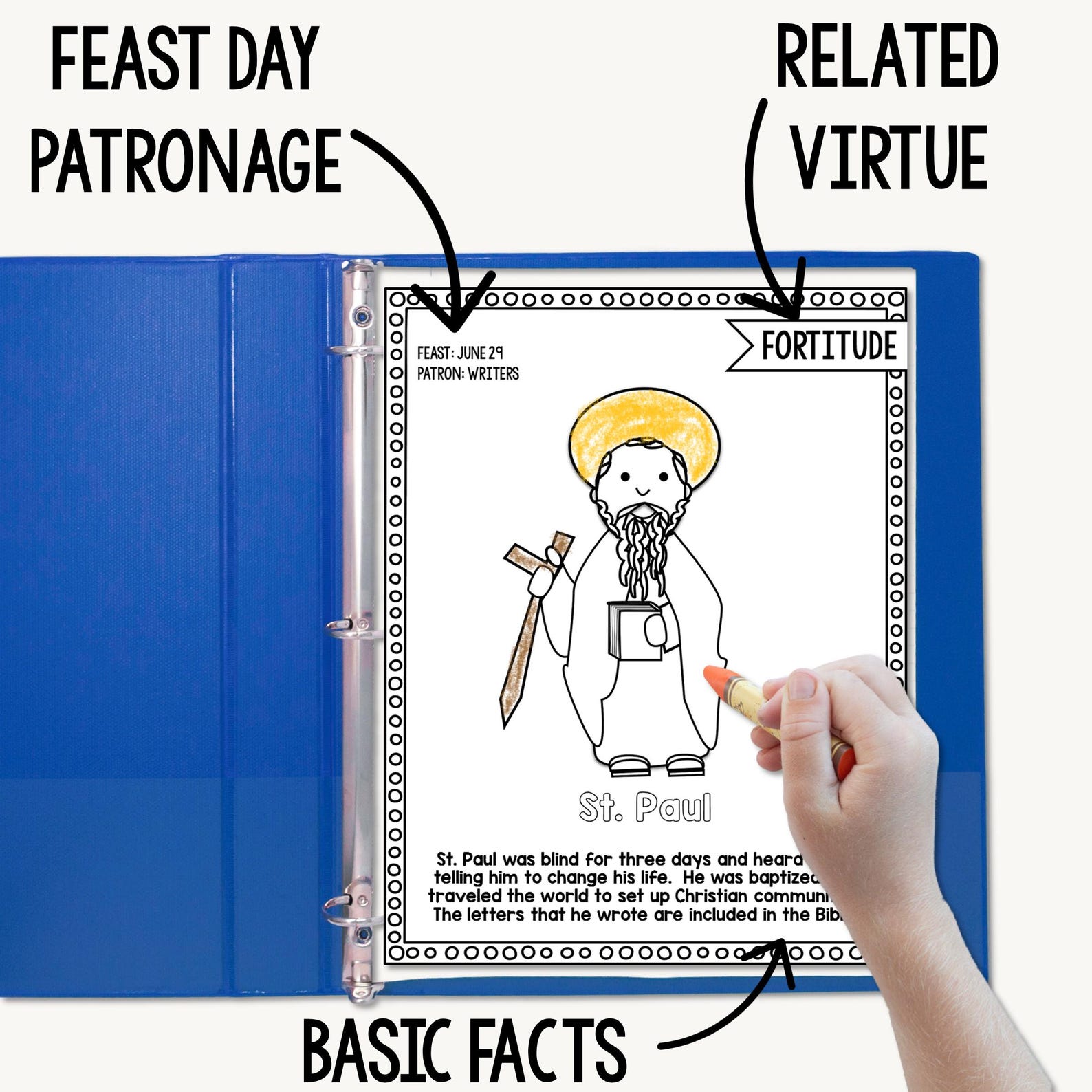 Catholic Saints Coloring Book, All Saints' Day Activities, Catholic ...