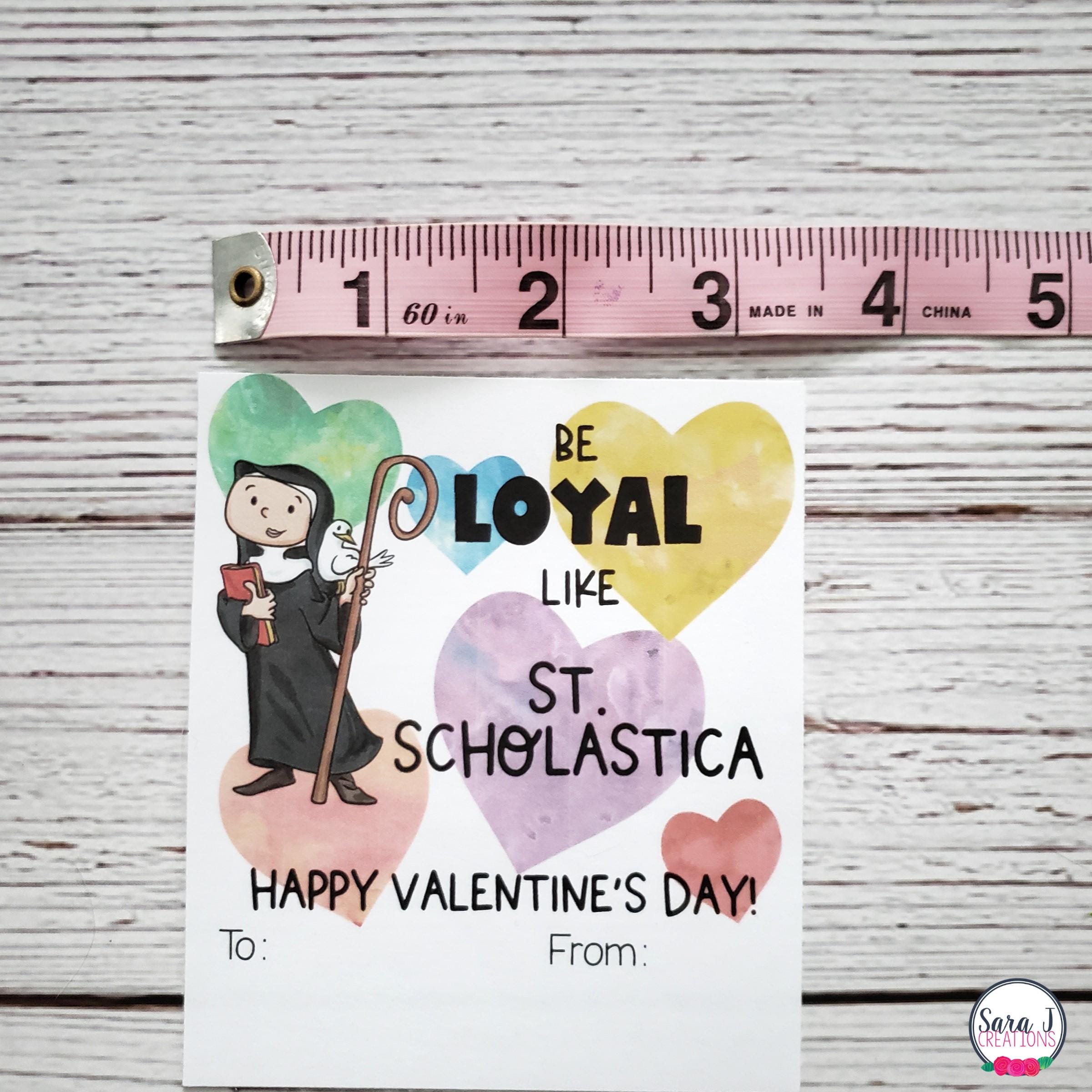 Catholic Saint Valentine Cards, Printable Catholic Valentines for Kids ...