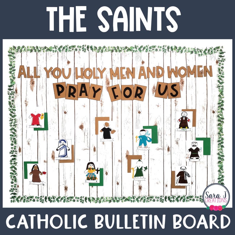 Catholic Bulletin Board Year Long BUNDLE Classroom Decor for the ...