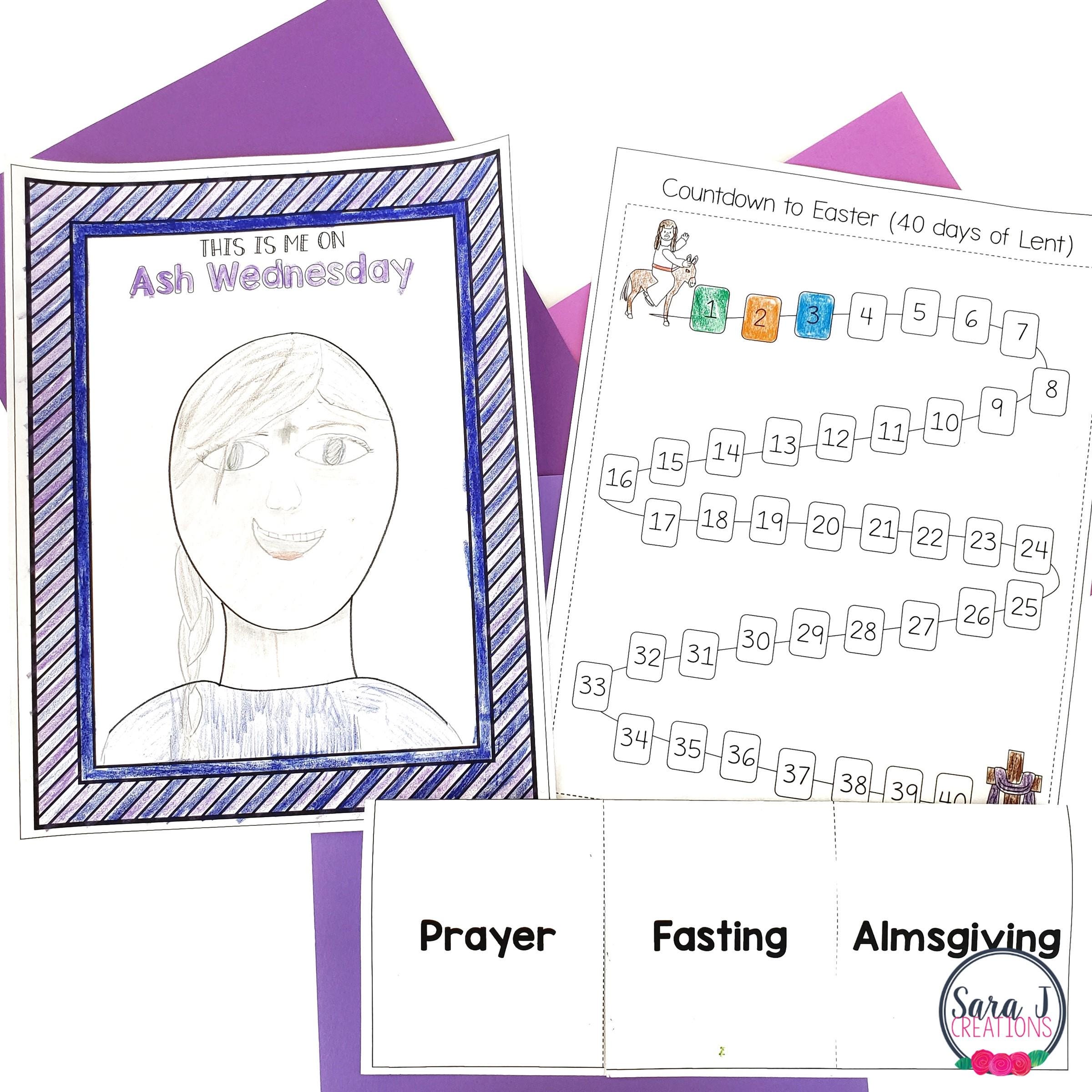 Catholic Lent Activities Kids, Ash Wednesday Coloring Pages, Easter ...