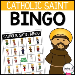 Catholic Saint Bingo, Catholic Printable Games, All Saints' Day ...